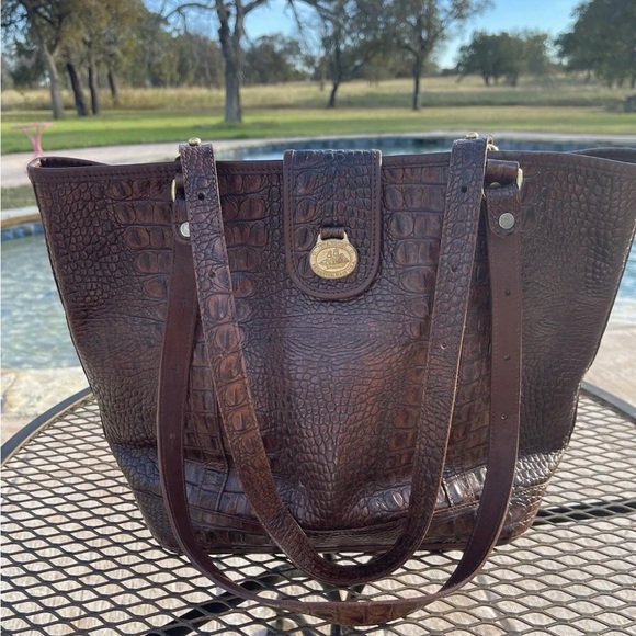 Brahmin | Bags | Brahmin Vintage Croc Embossed Melbourne Handbag | Poshmark